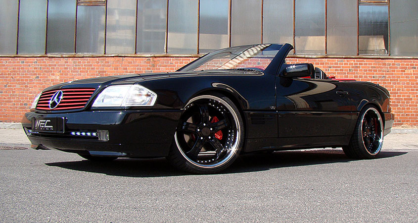 R129 SL500 with mecxtreme3 1 piece wheels – MEC Design