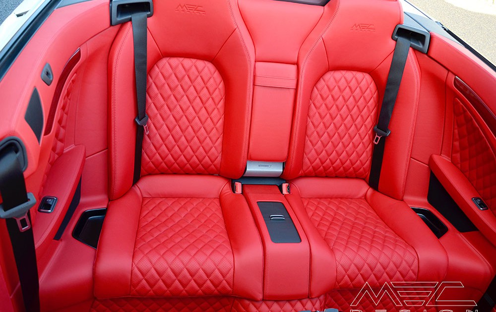 Cerberus W207 E-Class with red leather interior - MEC Design